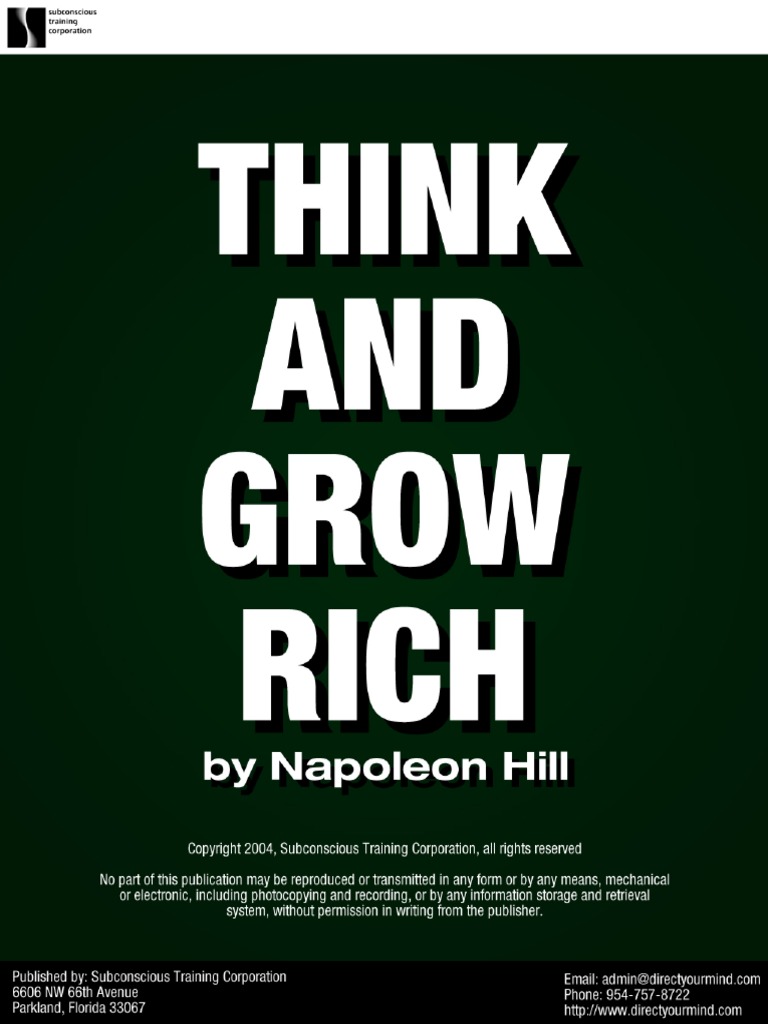 Think and Grow Rich | PDF | Andrew Carnegie | Thought