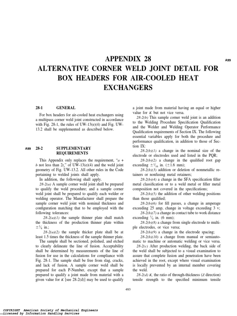 Asme Viii d1 Ma Appendix 28 | Welding | Strength Of Materials