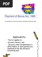 Annual Return - Bonus - FORM D | PDF