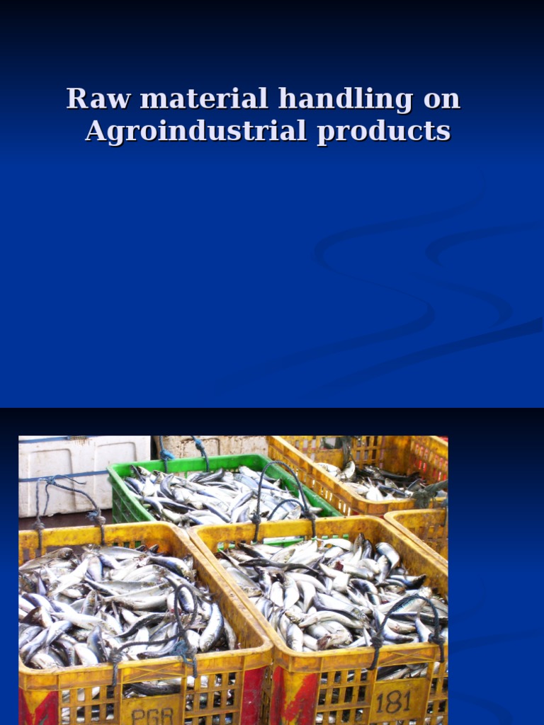 Raw Material Handling On Agroindustrial Products | PDF | Procurement ...