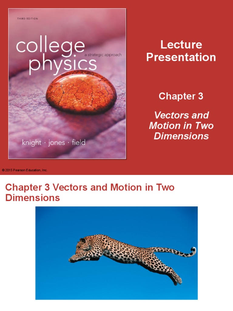 Chapter 3 Presentation - Motion in 2 Dimensions | PDF | Euclidean ...