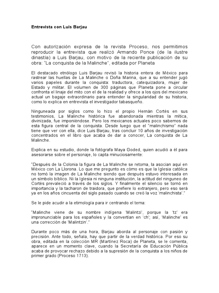 La Malinche: Mito y Realidad Histórica | PDF | Hernán Cortés | México