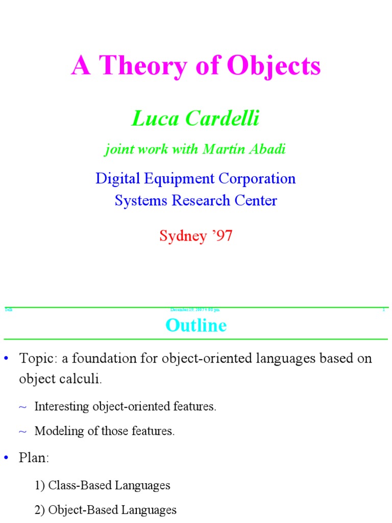 Teoria de Los Objetos | PDF | Inheritance (Object Oriented Programming) | Class (Computer ...