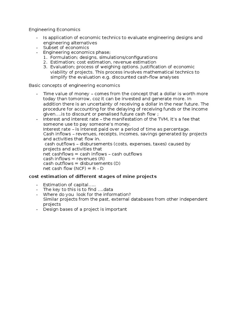 Engineering Economics | Download Free PDF | Present Value | Net Present ...