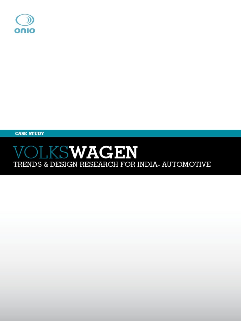 Case Study VW | PDF | Volkswagen | Market Segmentation