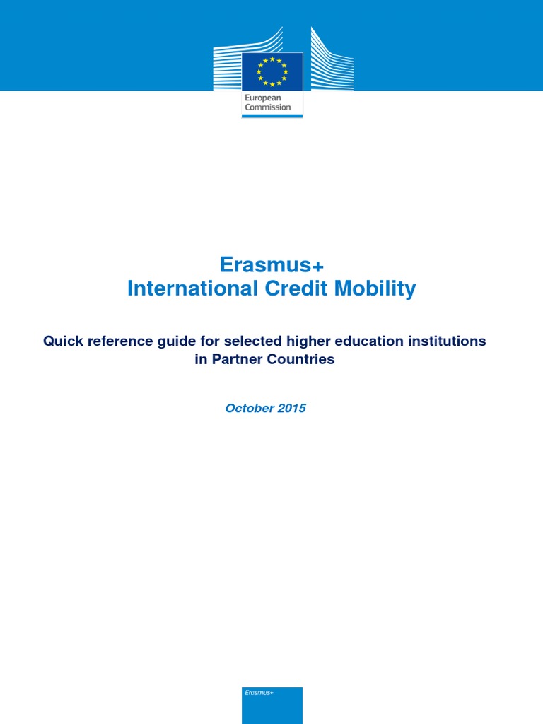 Erasmus Icm Quick Reference Guide For Partner Country Heis Oct2015 Download Free Pdf 