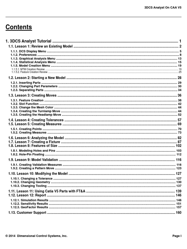 3DCS V5 Analyst Tutorial 7.3.0.0 | PDF | Sensitivity Analysis | Icon ...