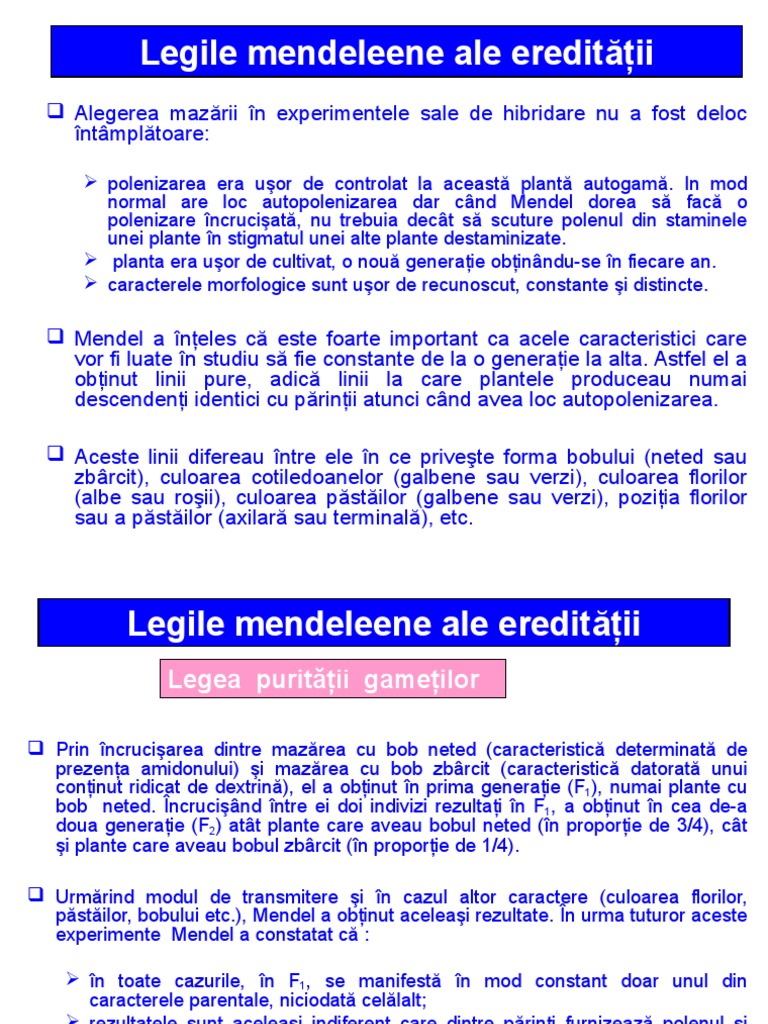 Legile Lui Mendel | PDF