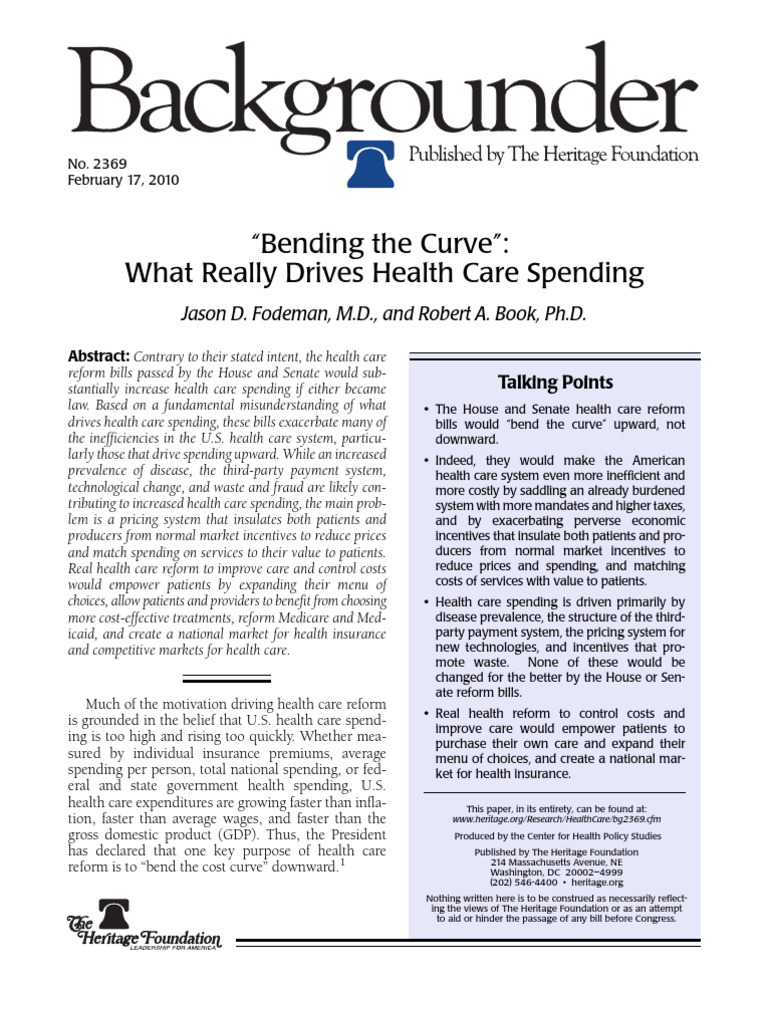 Bending The HC Curve | PDF | Medicare (United States) | Patient ...