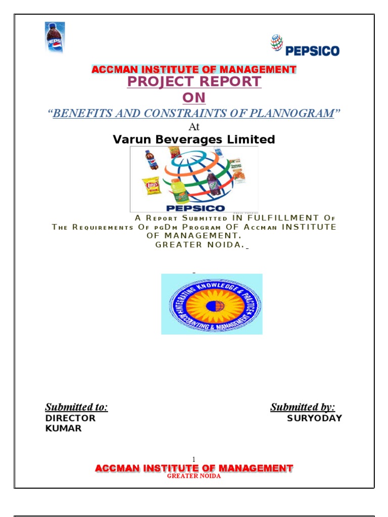 Benefits of Planogram at Varun Beverages | PDF | Pepsi Co | Pepsi
