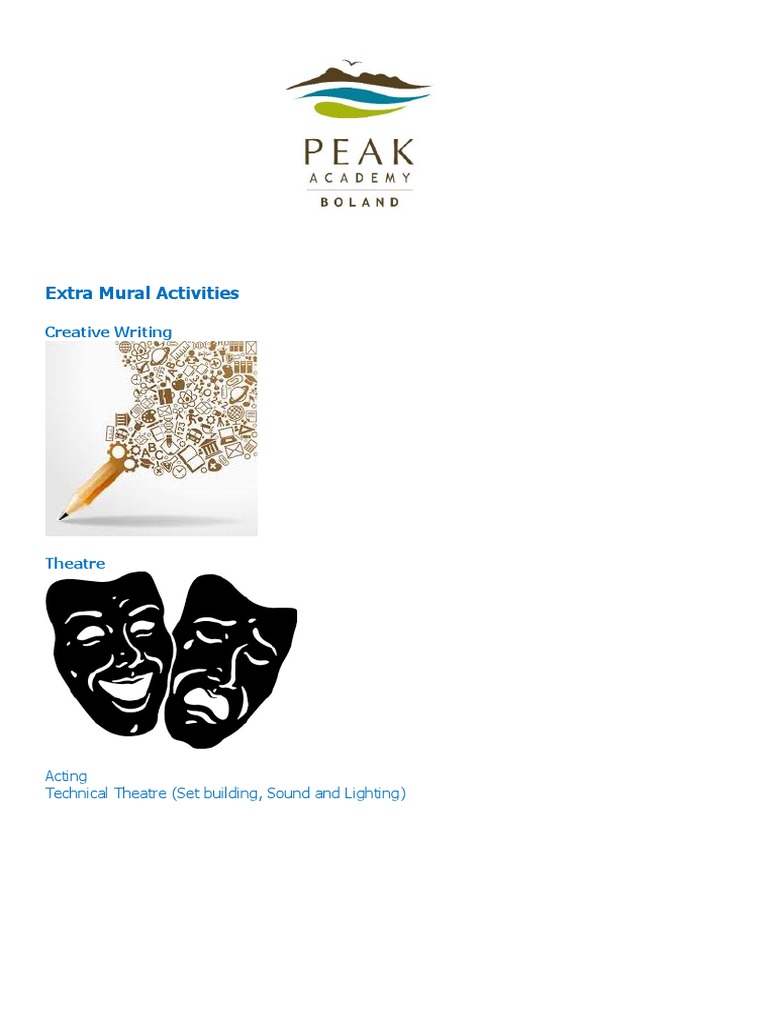 Extra Mural Activities: Creative Writing | PDF