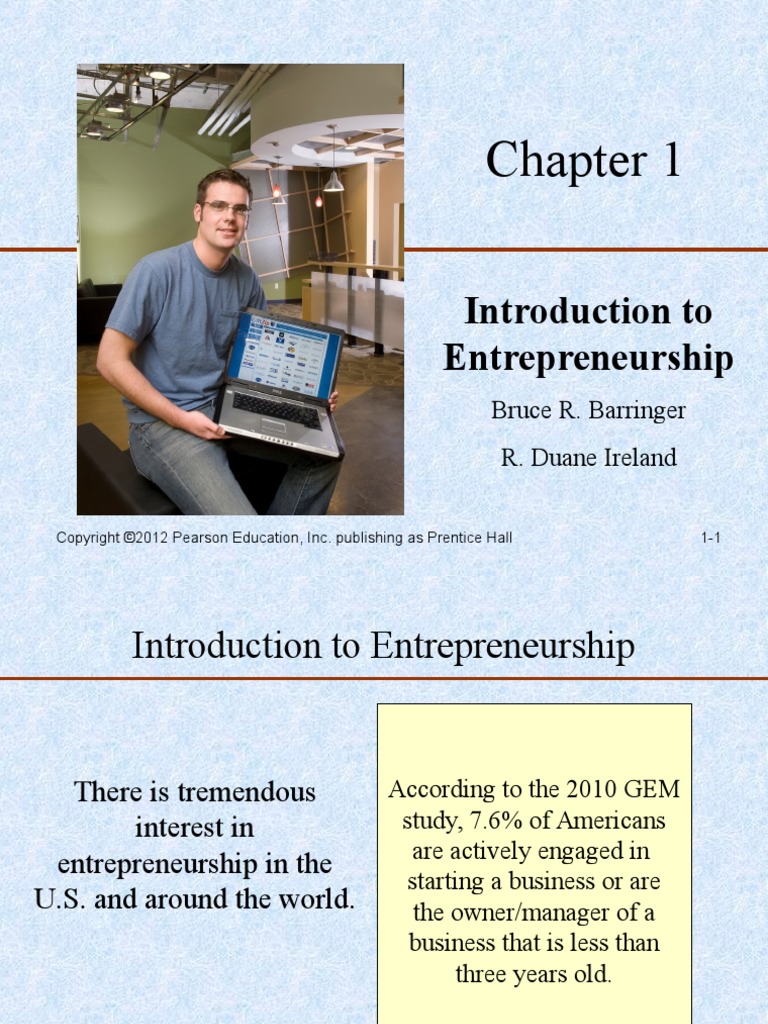 Barringer Chapter 1 Powerpoint Pdf Venture Capital Corporate Finance