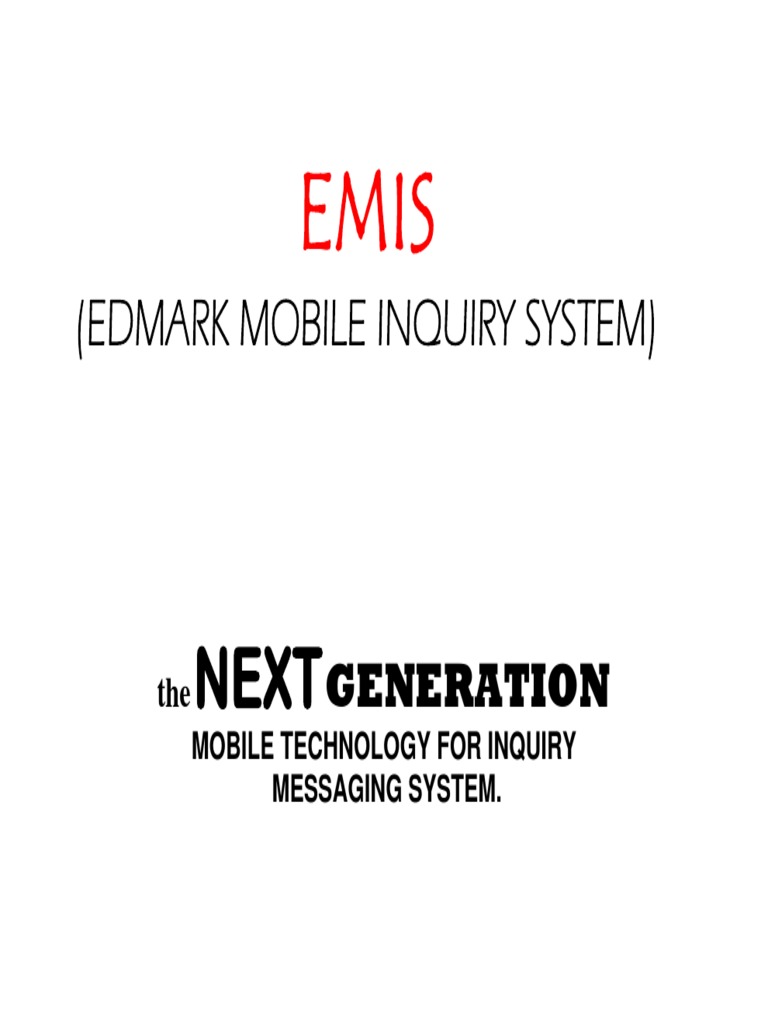 EMIS Mobile Inquiry System Guide | PDF