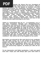 Opening Remarks For Graduation | PDF