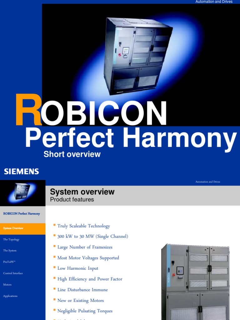 Robicon Perfect Harmony Short Overview | PDF | Transformer | Automation