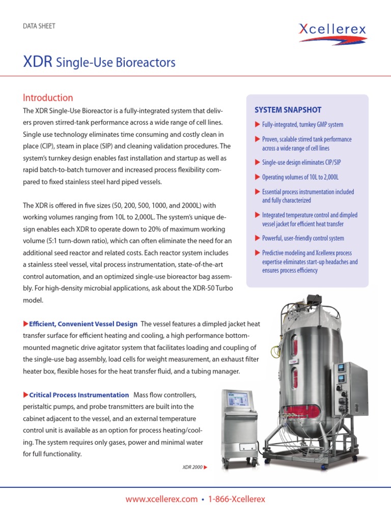 XDR Datasheet | PDF | Automation | Chemical Reactor