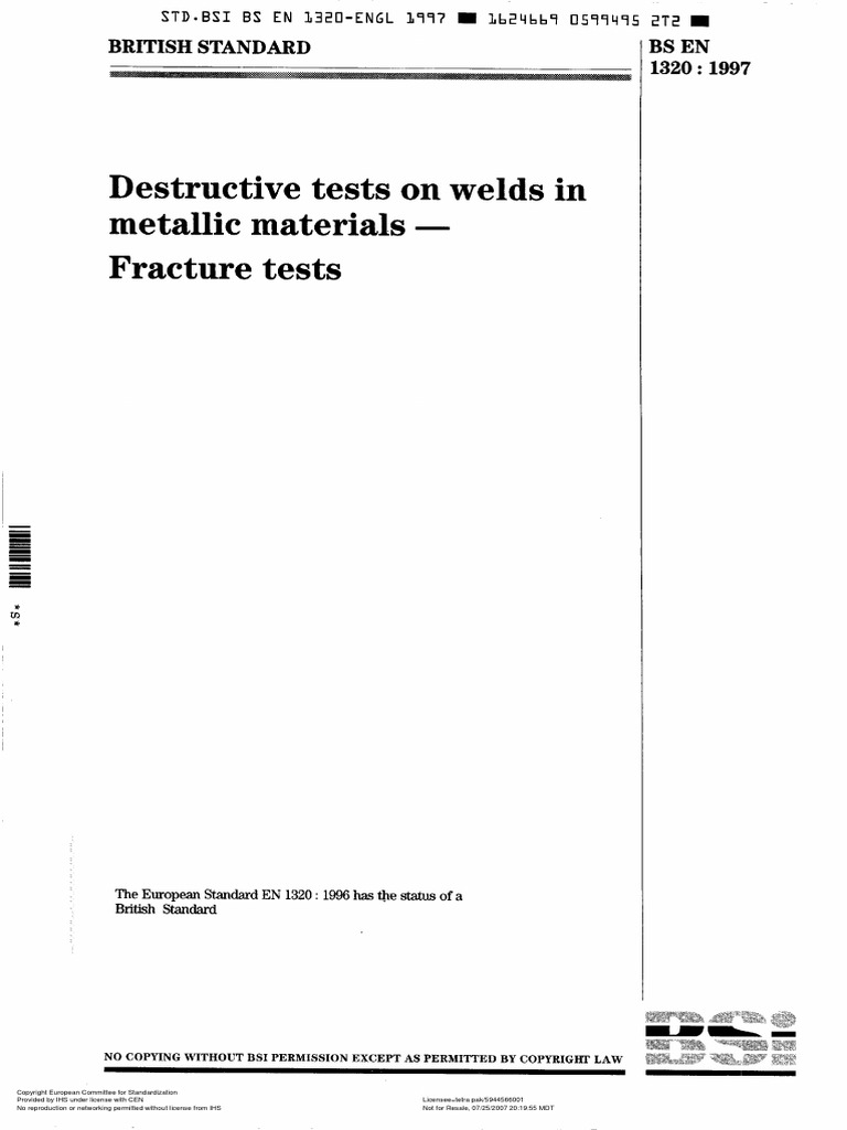 En 1320-Fracture Test | PDF | Ductility | Welding