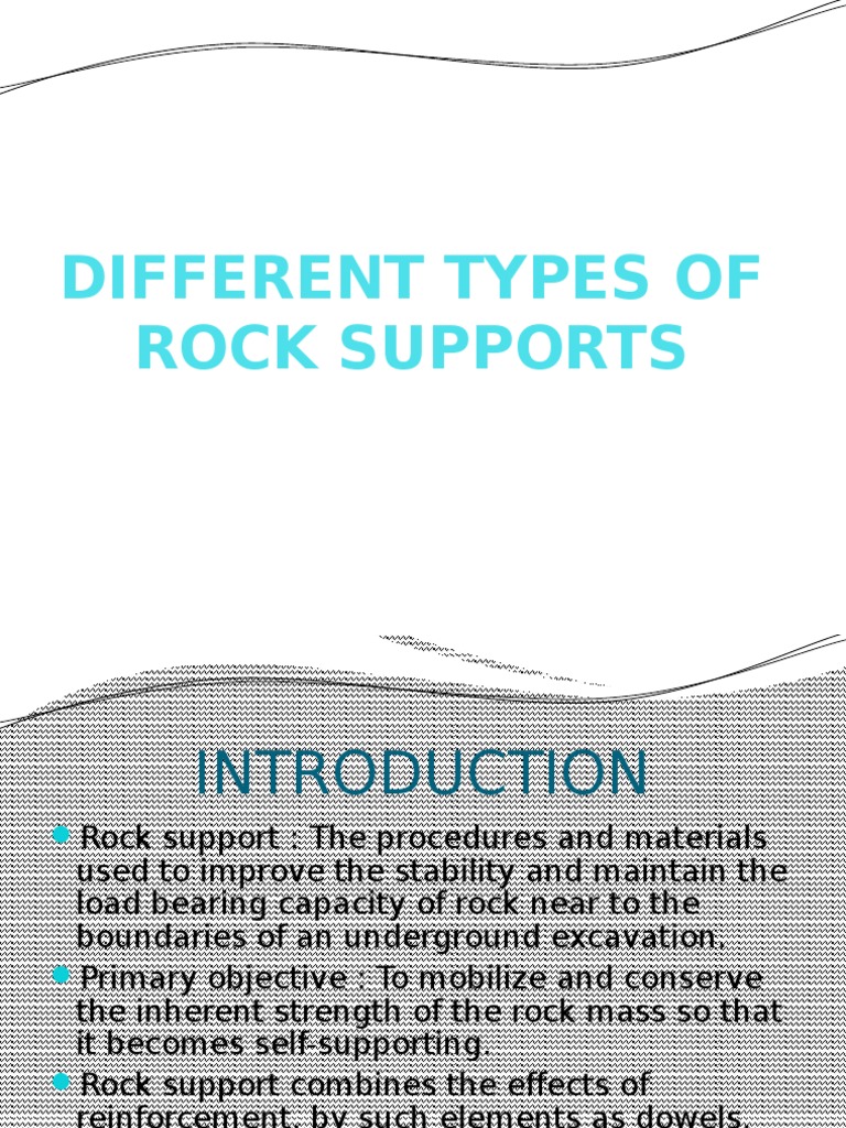 Types of Rock Supports in Design of Underground Structures | PDF ...