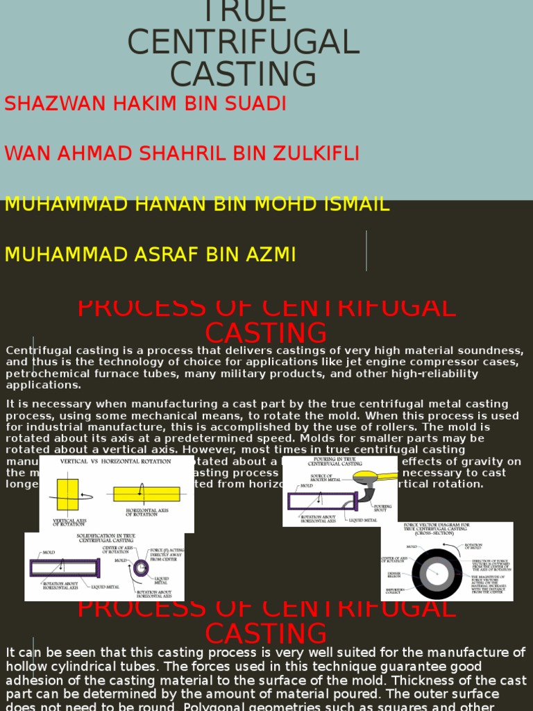 True Centrifugal Casting | PDF | Casting (Metalworking) | Building Materials