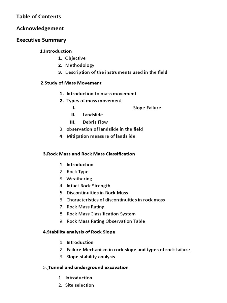 Geology Field Report | Landslide | Rock (Geology)