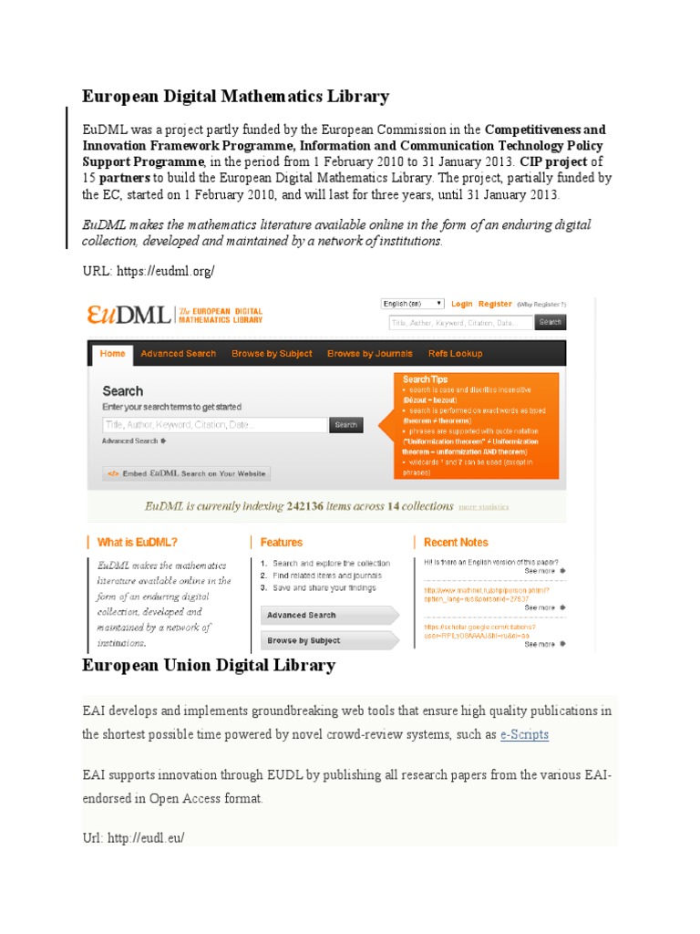 European Digital Libraries Ces | PDF | Digital Library | Libraries