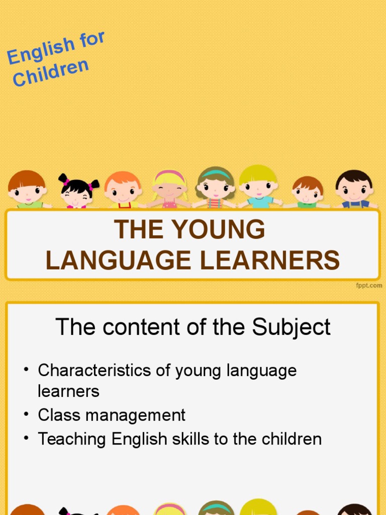 The Young Language Learner | English As A Second Or Foreign Language ...