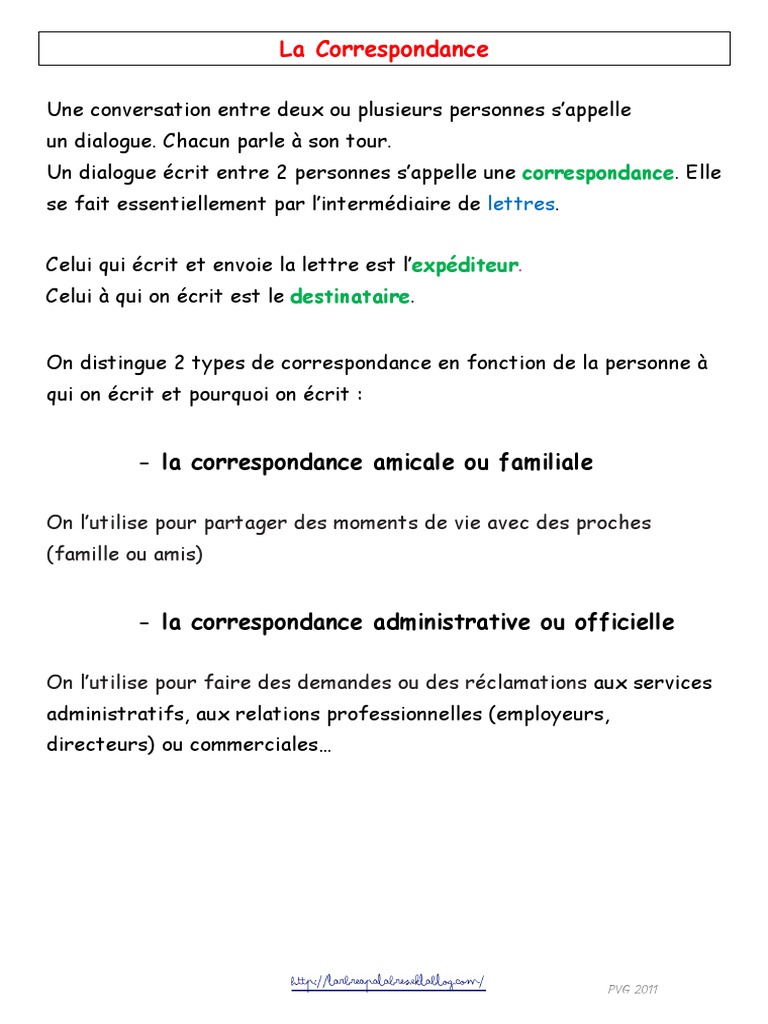 Écrire une lettre amicale efficace | PDF