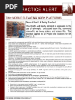 MEWP Emergency Lowering Procedures | PDF
