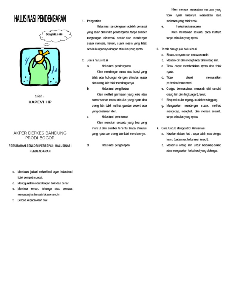 Leaflet Halusinasi Pendengaran