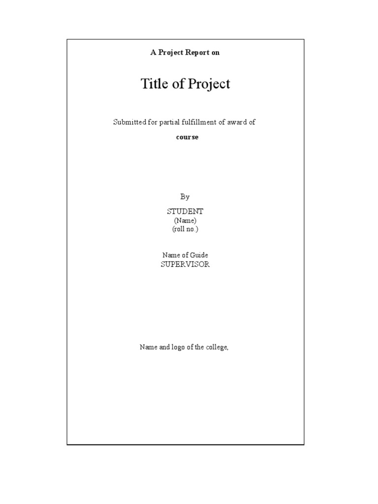 Project Synopsis Format MCA or Btech | PDF | Typewriter | Thesis