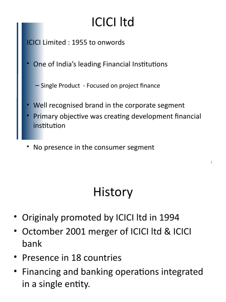 ICICI LTD: ICICI Limited: 1955 To Onwords - One of India's Leading ...