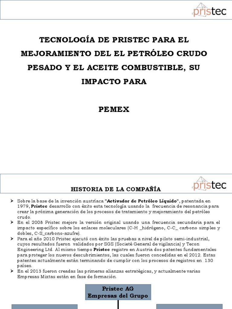 Pristec PEMEX Presentation - Spanish - March 2104 - Final | PDF ...