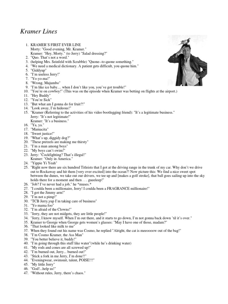 Kramer Lines - Ps | Download Free PDF | Leisure