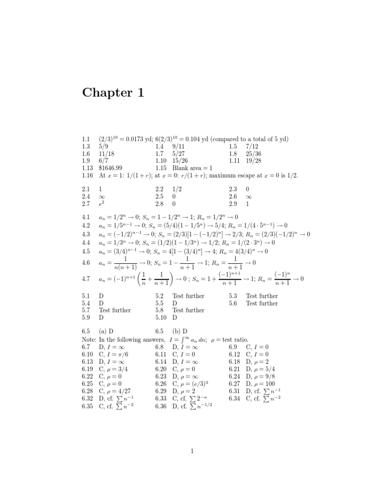 Solutions to Boas' Mathematical Methods | PDF | Differential Geometry ...