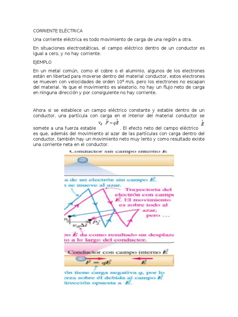 Definición y características de corriente eléctrica | PDF | Corriente ...