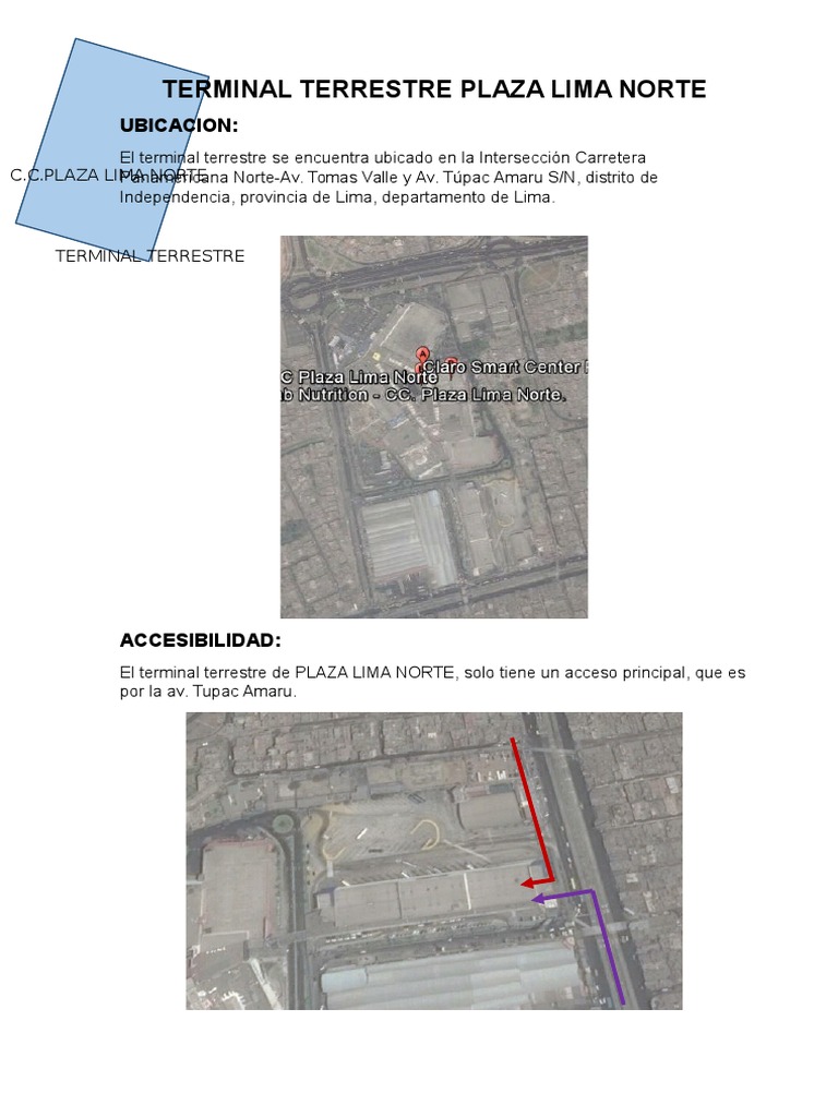 Terminal Terrestre Plaza Lima Norte | PDF