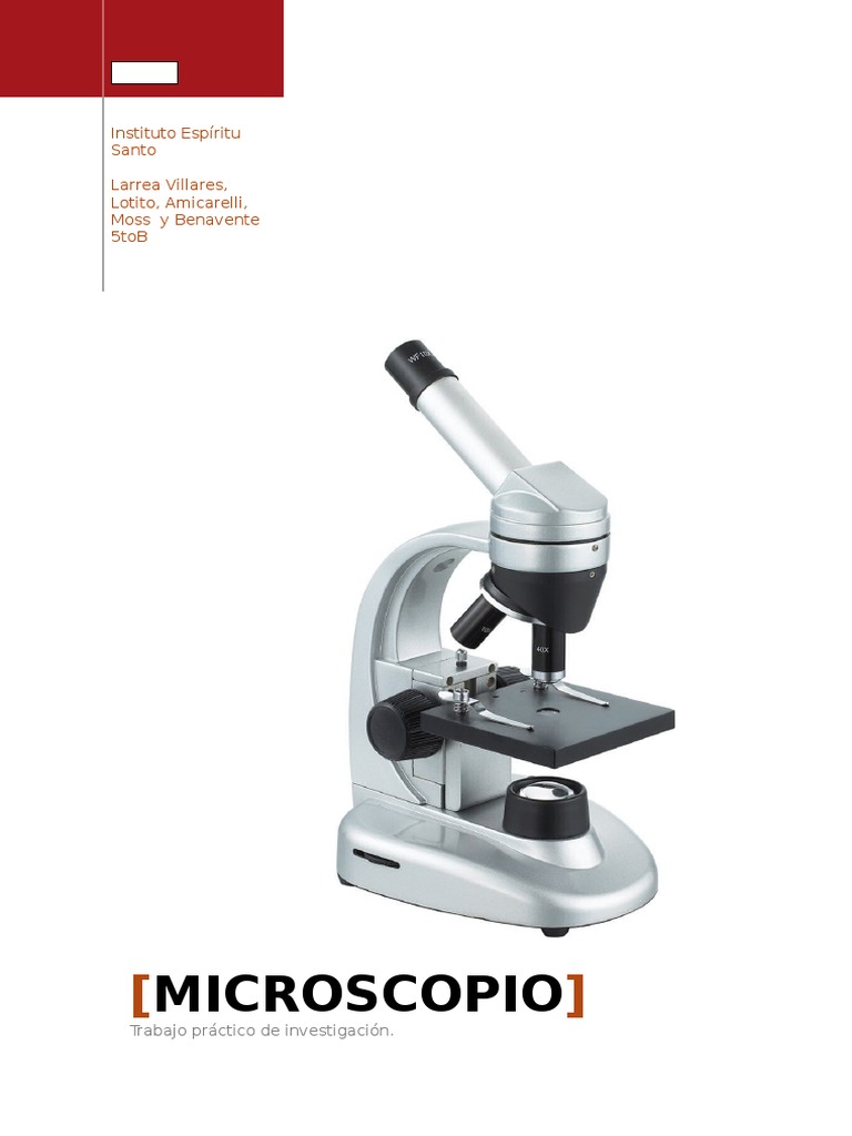 Trabajo Practico Microscopio Química | PDF | Microscopio | Fluorescencia