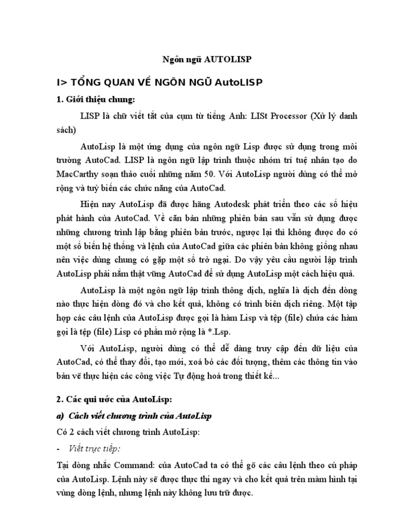 Auto Lisp | PDF
