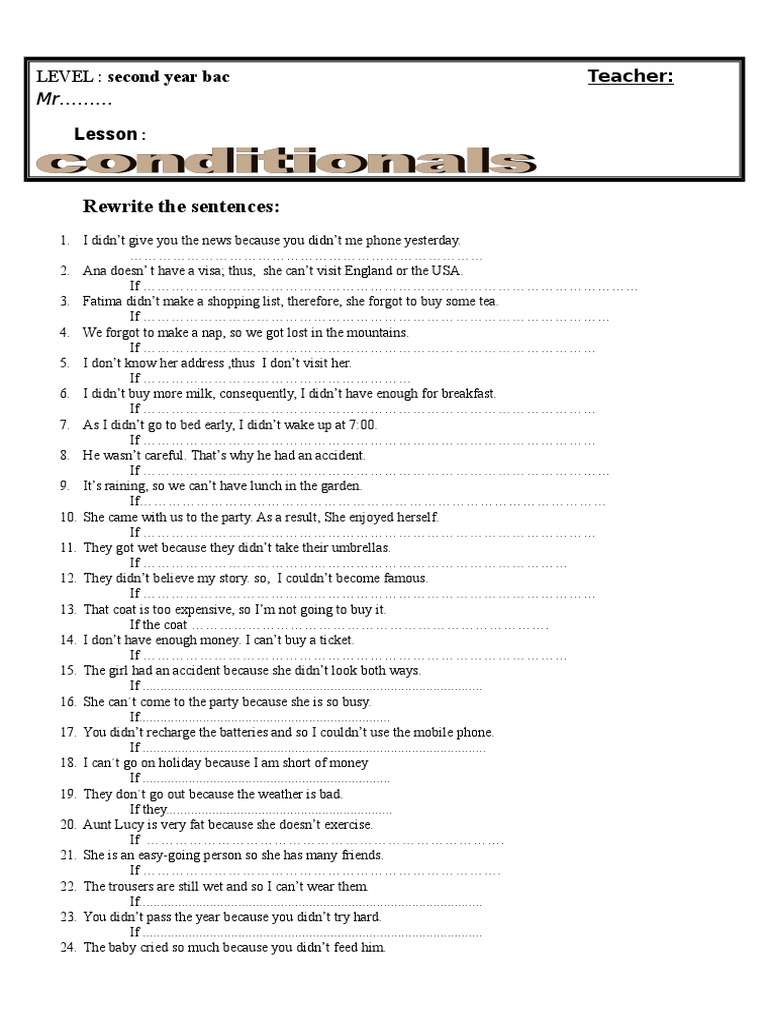 Rephrasing Conditional Sentences | PDF | Violence