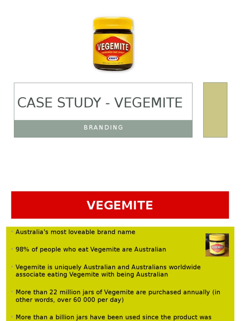 Vegemite Case Study | PDF | Food And Drink | Foods