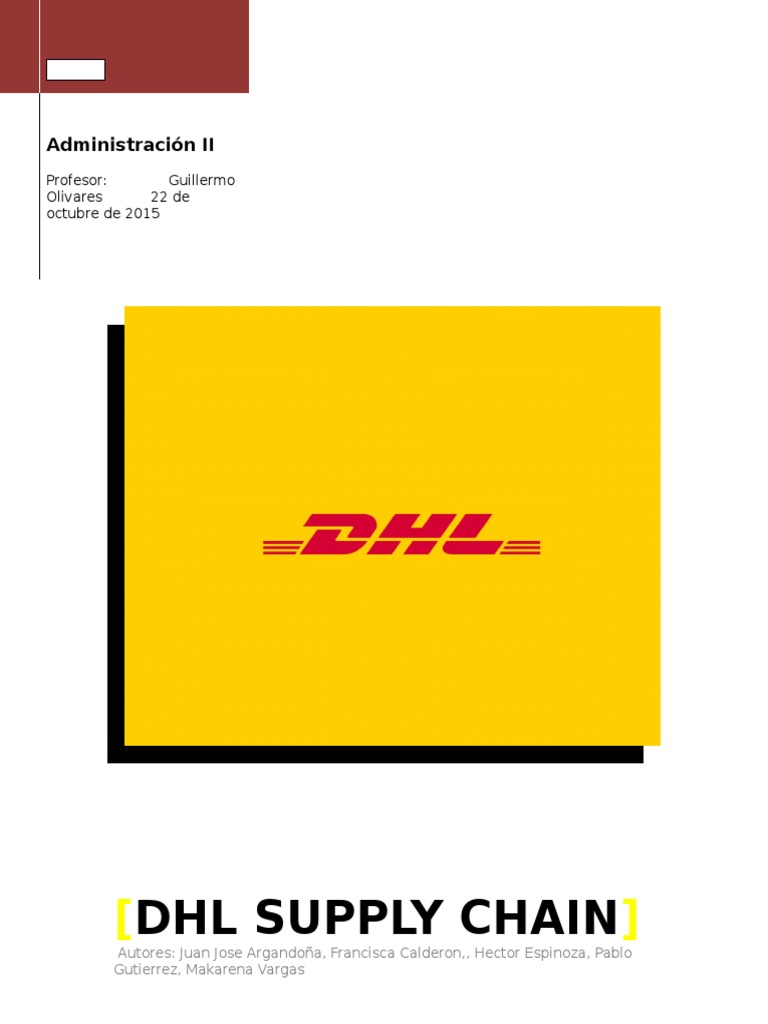 DHL Supply Chain | PDF | Logística | Mercado (economía)