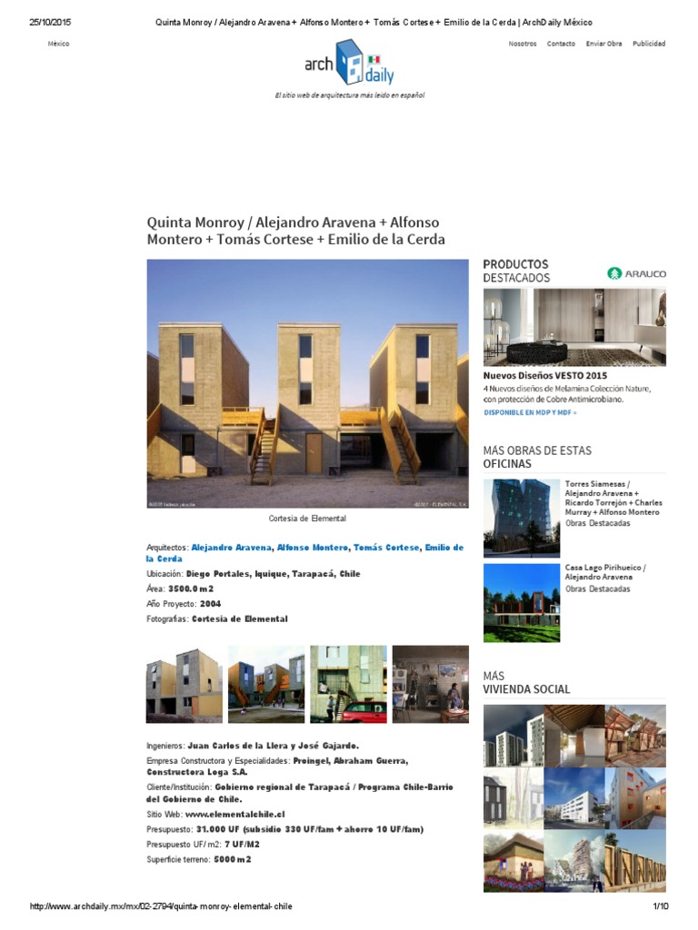 Quinta Monroy - Alejandro Aravena + Alfonso Montero + Tomás Cortese ...
