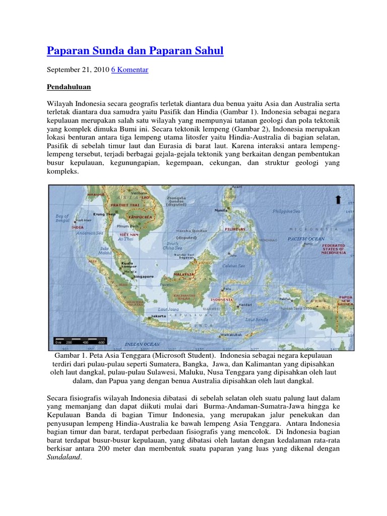 Paparan Sunda Dan Paparan | PDF
