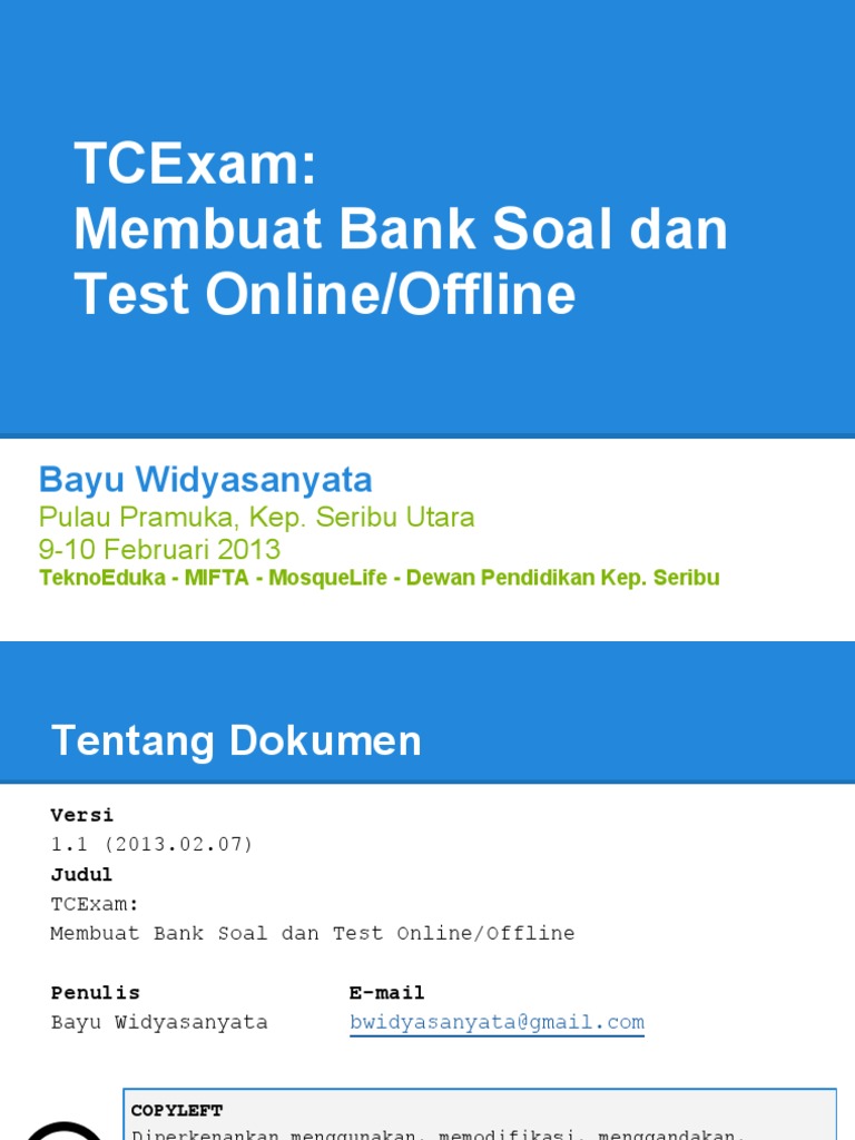 Tutorial TCExam | PDF