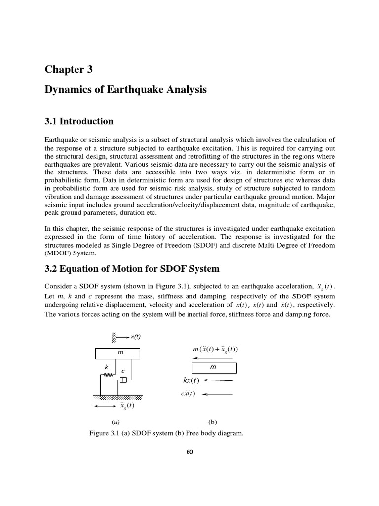 Earthquake Analysis Dynamics Explained | PDF | Teaching Methods & Materials