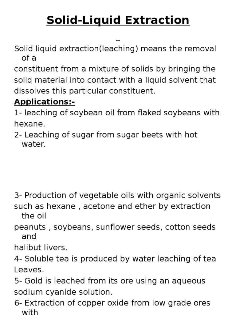 Liquid Liquid Extraction | PDF | Chemistry | Physical Chemistry