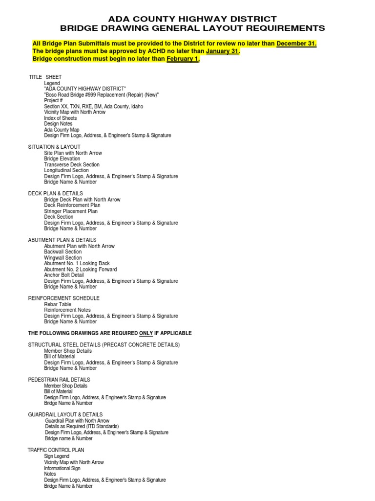 Bridge Review Checklist | PDF | Bridge | Precast Concrete