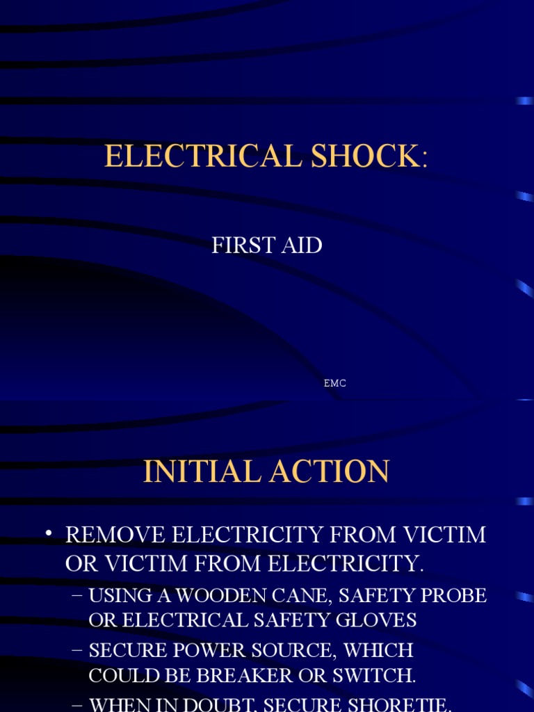 Electrical Shock First Aid | PDF | Cardiopulmonary Resuscitation ...