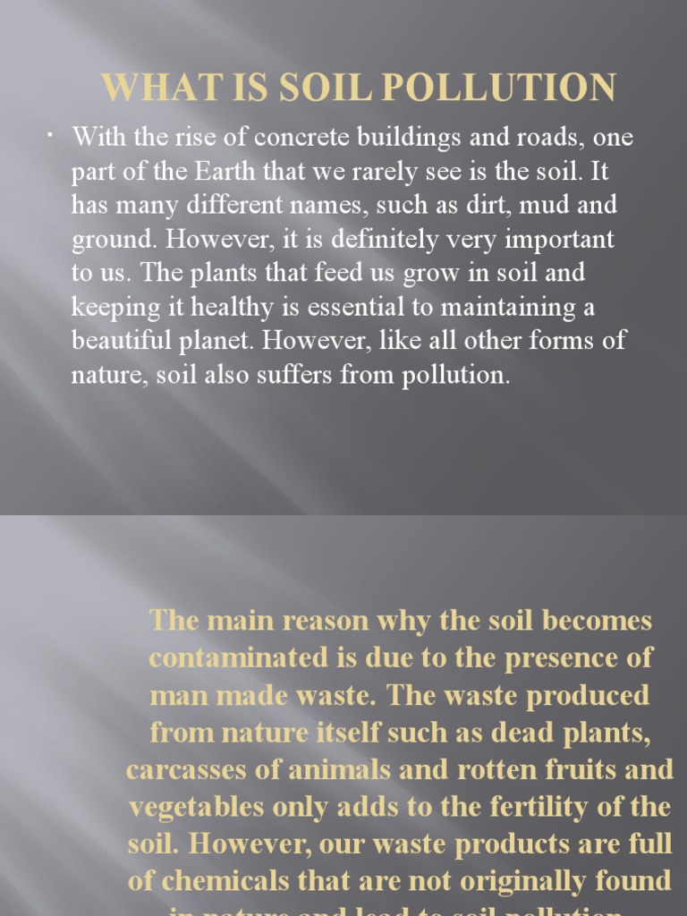 What is Soil Pollution | Soil | Pollution