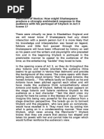 Shylock's Revenge Speech Analysis | PDF | The Merchant Of Venice | Shylock
